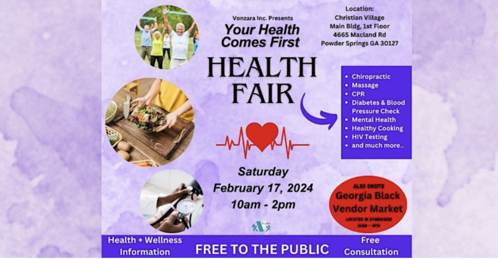 Your Health Comes First Health Fair